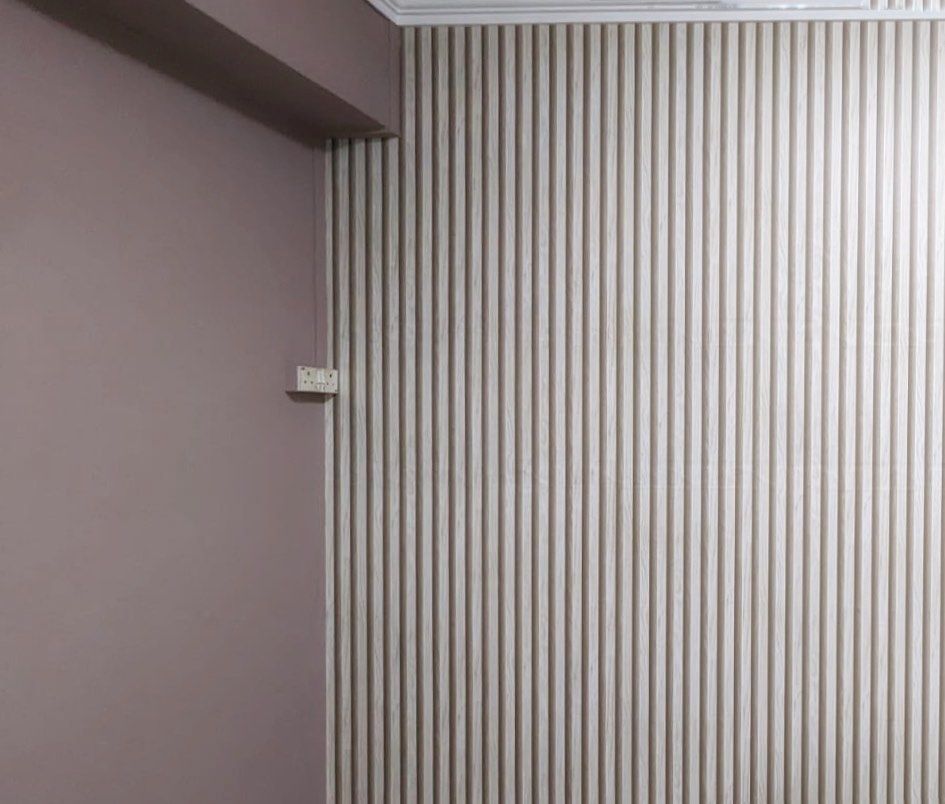 KOREA 3D FLUTED PANEL WALLPAPER, Furniture & Home Living, Home Decor ...