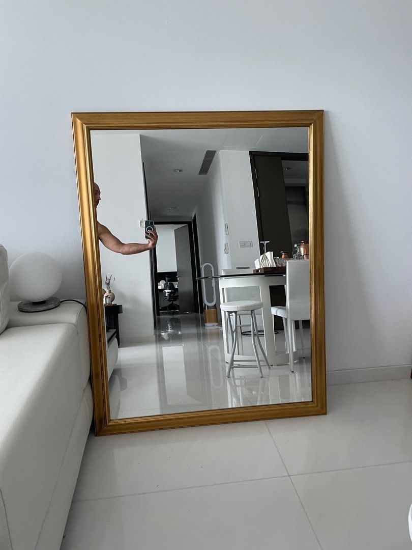 Large gold frame mirror from Australia, Furniture & Home Living, Home ...