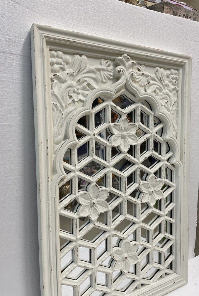 Large Rustic baroque motif wall mirror, Furniture & Home Living, Home ...