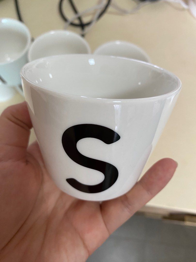 Letter cups, Furniture & Home Living, Kitchenware & Tableware, Coffee ...