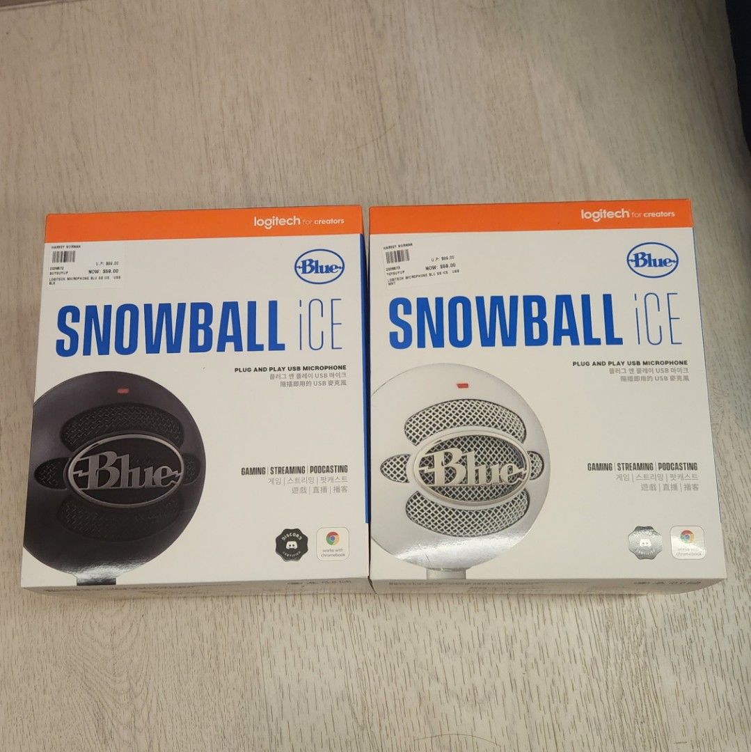 Logitech Blue Snowball ice Mic, Audio, Microphones on Carousell
