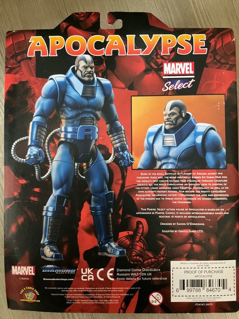 Diamond Marvel select xmen apocalypse, Hobbies & Toys, Toys & Games on ...