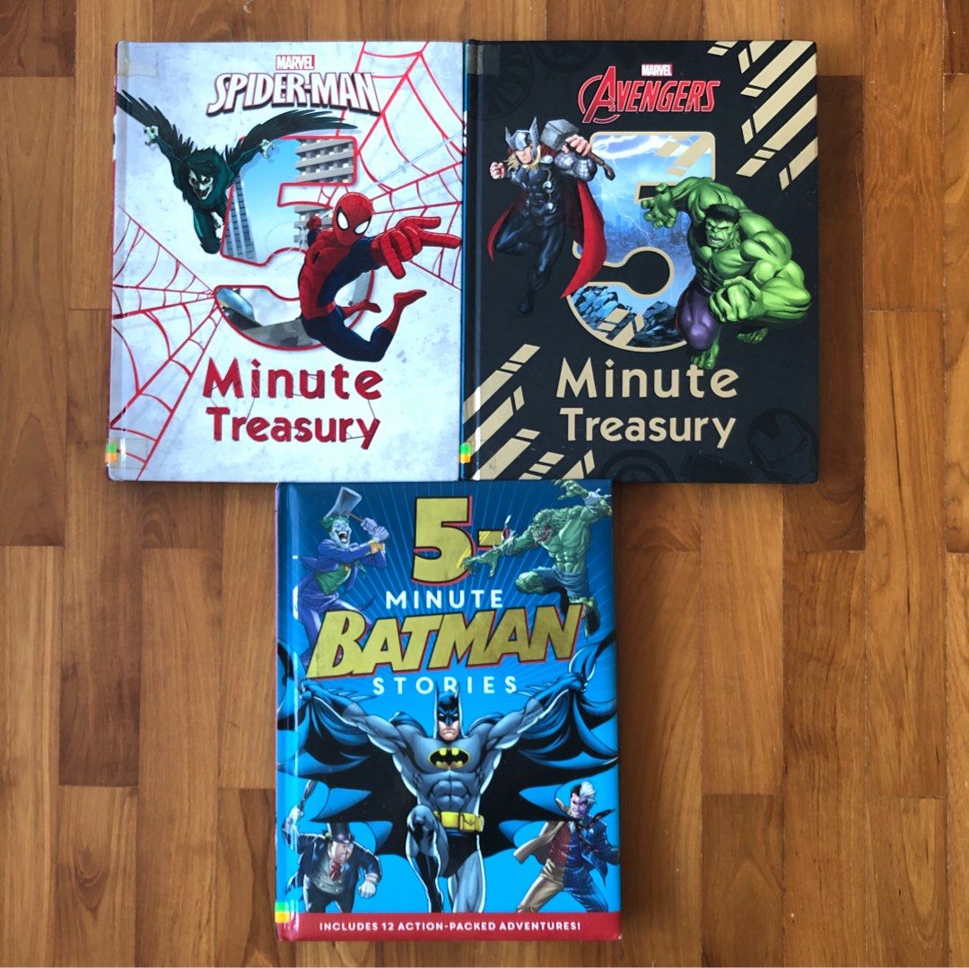 Marvel superheroes English hard cover 5 minute treasury pictorial ...