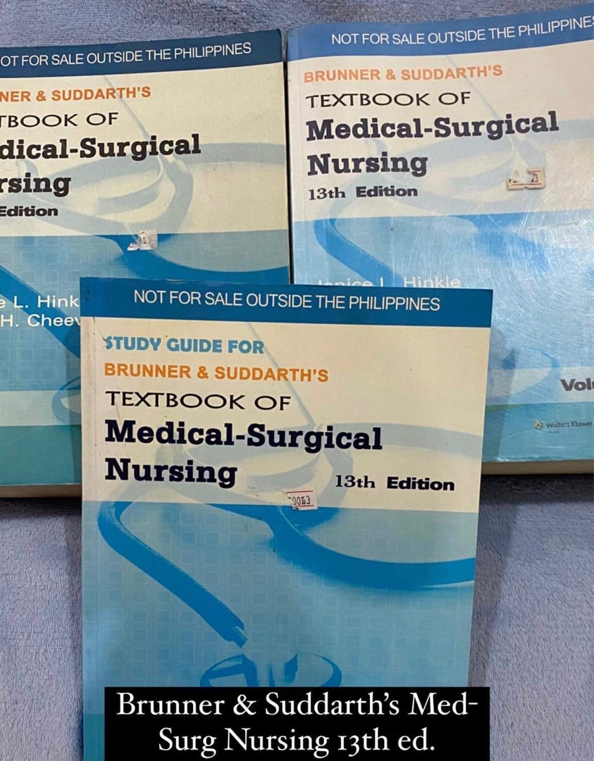 MEDICAL-SURGICAL NURSING 13TH EDITION VOLUME 1 & 2 BY BRUNNER AND ...
