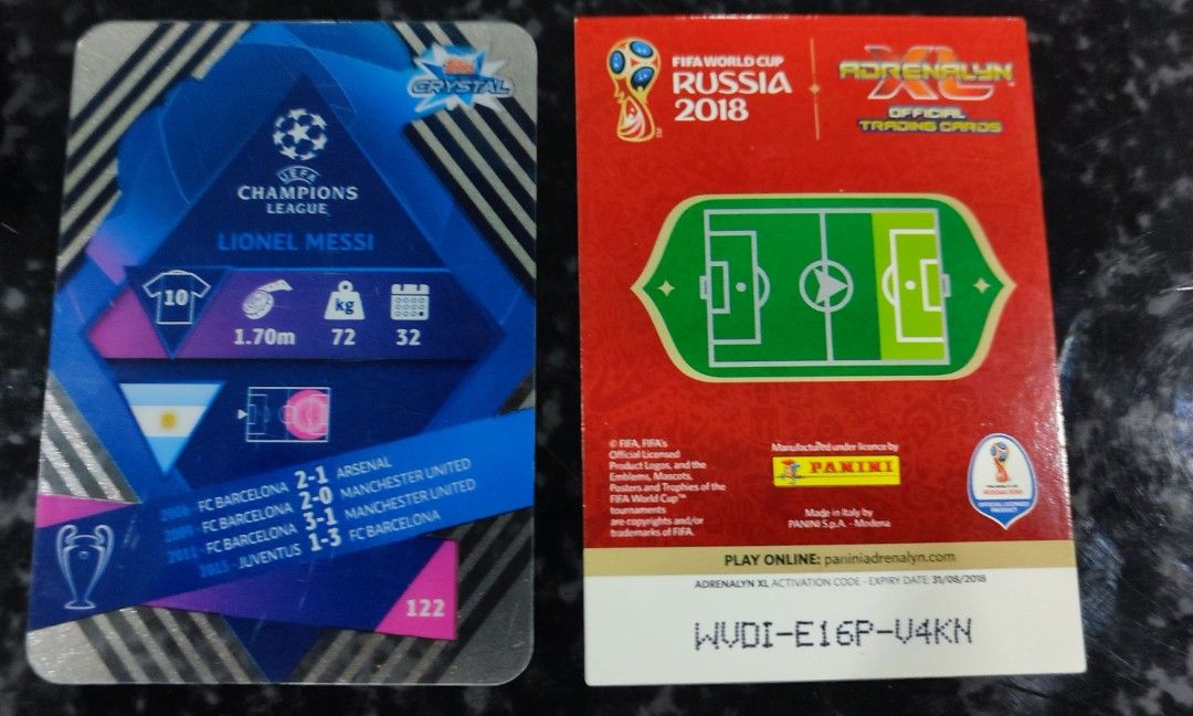 Messi Rare Trading Card, Hobbies & Toys, Memorabilia & Collectibles ...