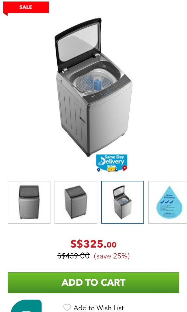 MIDEA 8.5KG TOP LOAD WASHING MACHINE LUNAR DIAL SERIES MA200W85. SKU ...