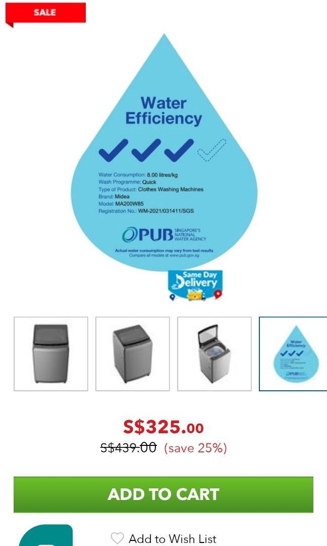 MIDEA 8.5KG TOP LOAD WASHING MACHINE LUNAR DIAL SERIES MA200W85. SKU ...