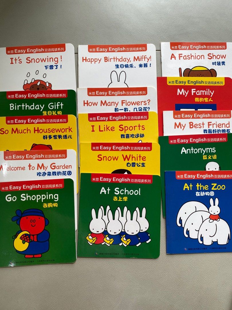 Miffy bilingual book (24 books), Hobbies & Toys, Books & Magazines ...