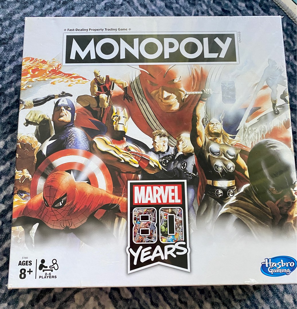 Monopoly Marvel 80th yr special edition, Hobbies & Toys, Toys & Games ...