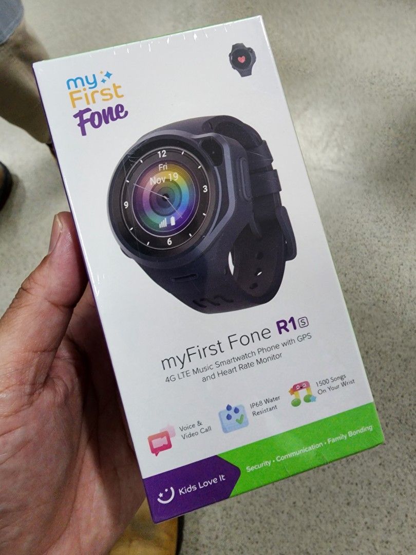 my First Fone kids smartwatch phone with GPS and heart rate monitor ...