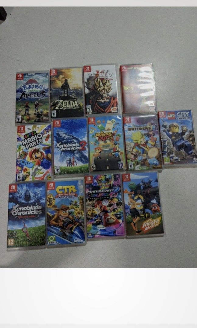 Nintendo Switch Games case Only no games kakarot ring fit super Mario ...