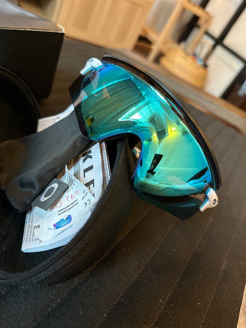 Oakley Sunglasses Encoder white with Prizm Sapphire Lens, Men's Fashion ...