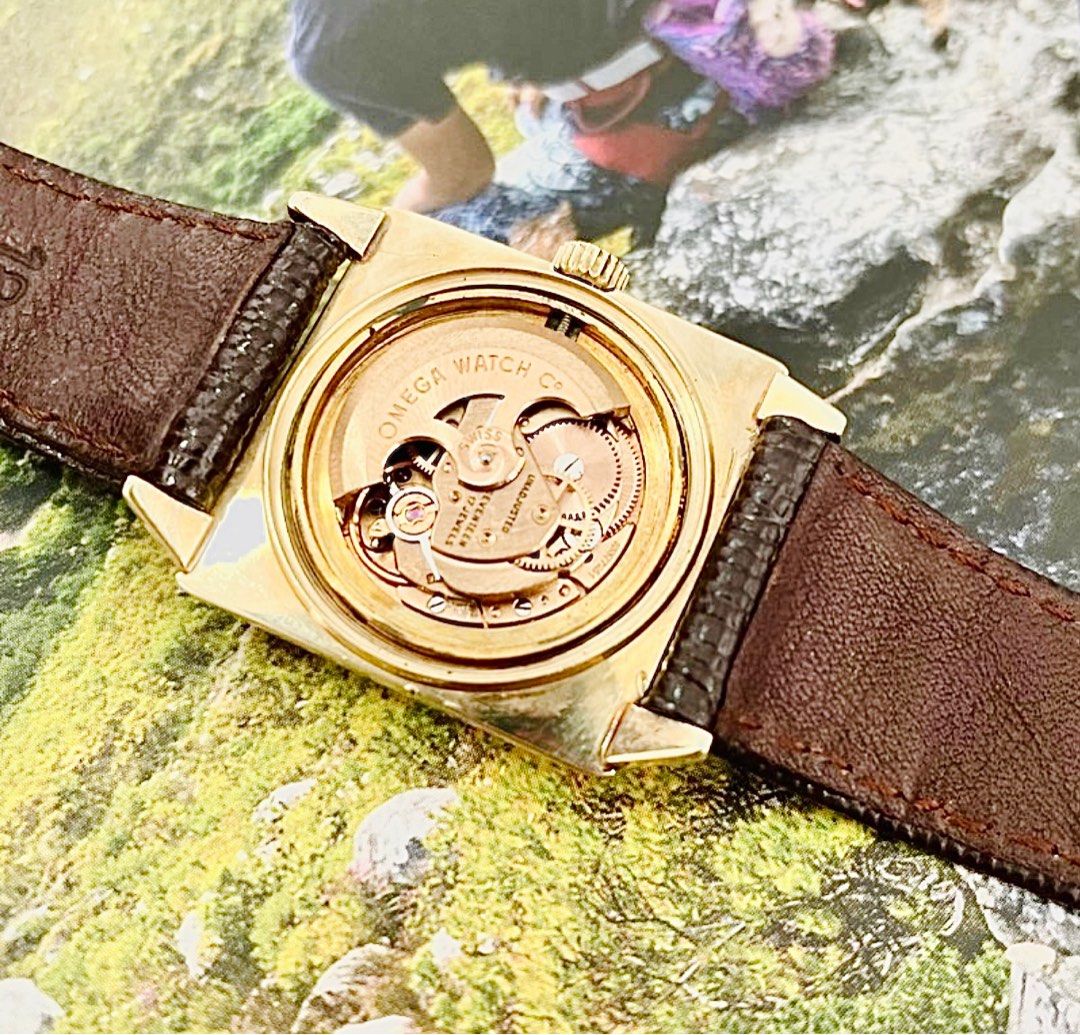 Rare -Vintage omega -square full gold watch- highly collectible ...