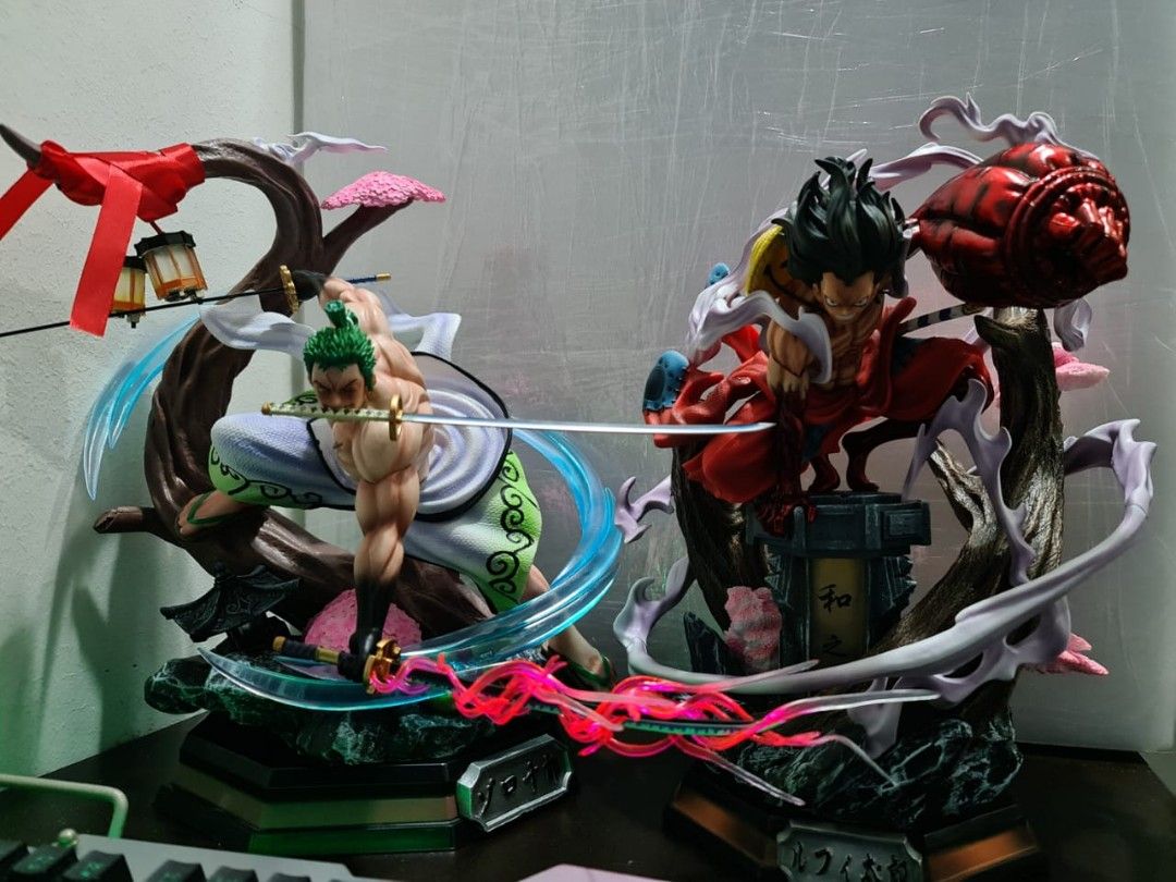 One Piece Zoro Luffy figure, Hobbies & Toys, Toys & Games on Carousell