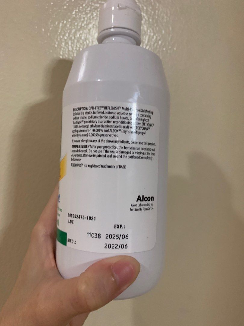 Opti-Free Alcon Contact Lens Solution, Beauty & Personal Care, Vision ...
