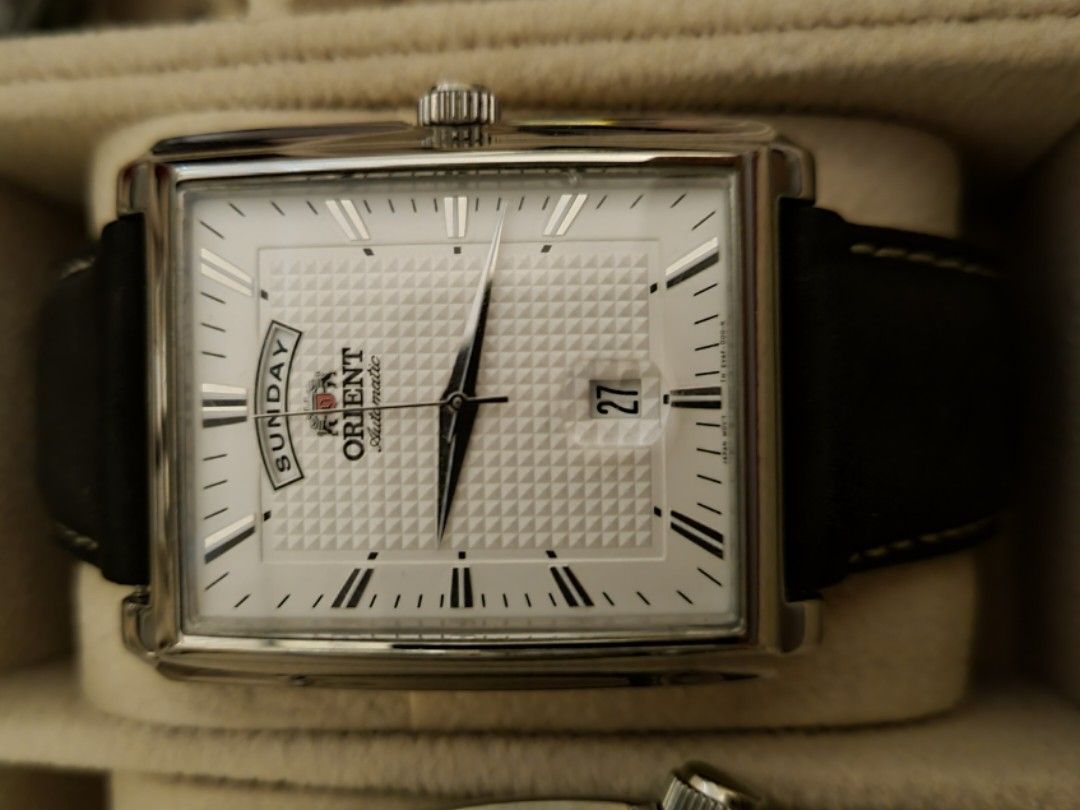 Orient 'Tank' automatic watch, Men's Fashion, Watches & Accessories ...