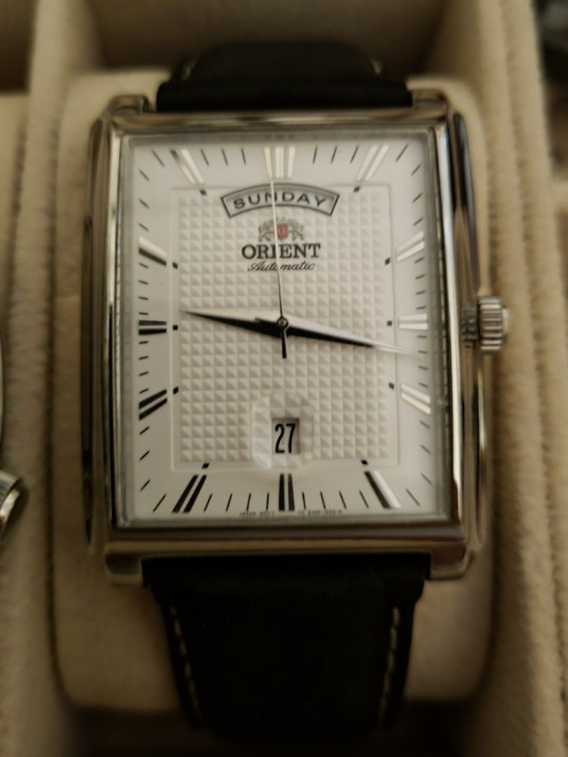 Orient 'Tank' automatic watch, Men's Fashion, Watches & Accessories ...