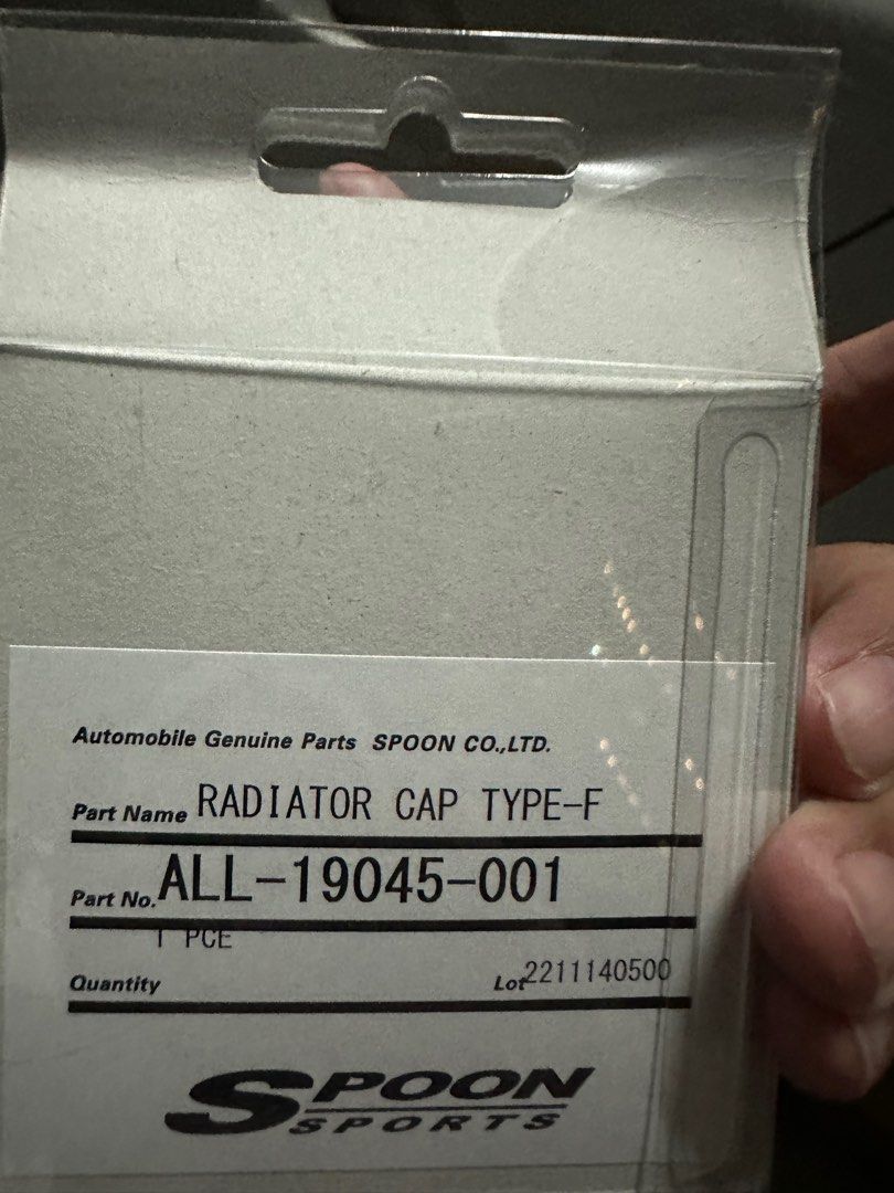 Original Spoon Oil cap and Radiator Cap, Car Accessories, Accessories ...