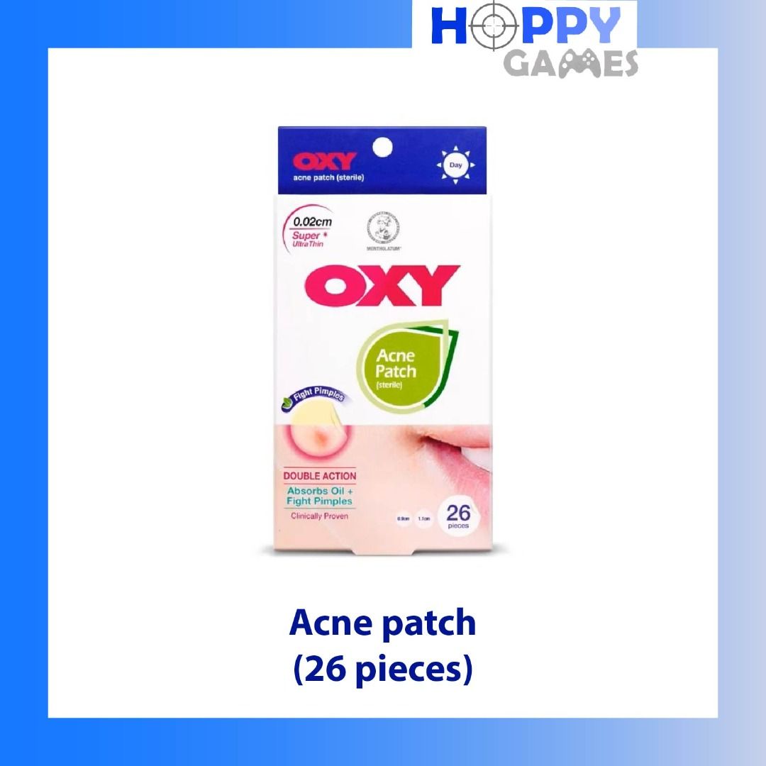 OXY Anti-bacterial Acne Patch 0.02cm for Day (26s), Beauty & Personal ...