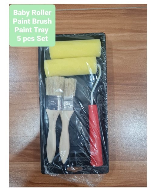 Painting Tool 5 pcs. Set Foam Paint Roller with Handle Foam Refill ...
