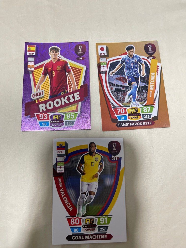 Panini World Cup cards set of 3, Hobbies & Toys, Toys & Games on Carousell