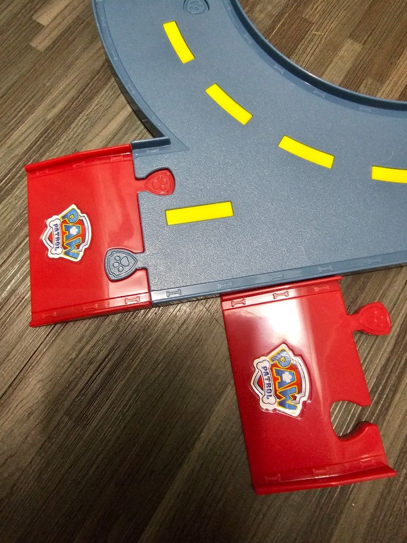 Paw Patrol Rescue Racer Marshall Ambulance and Race Track on Carousell