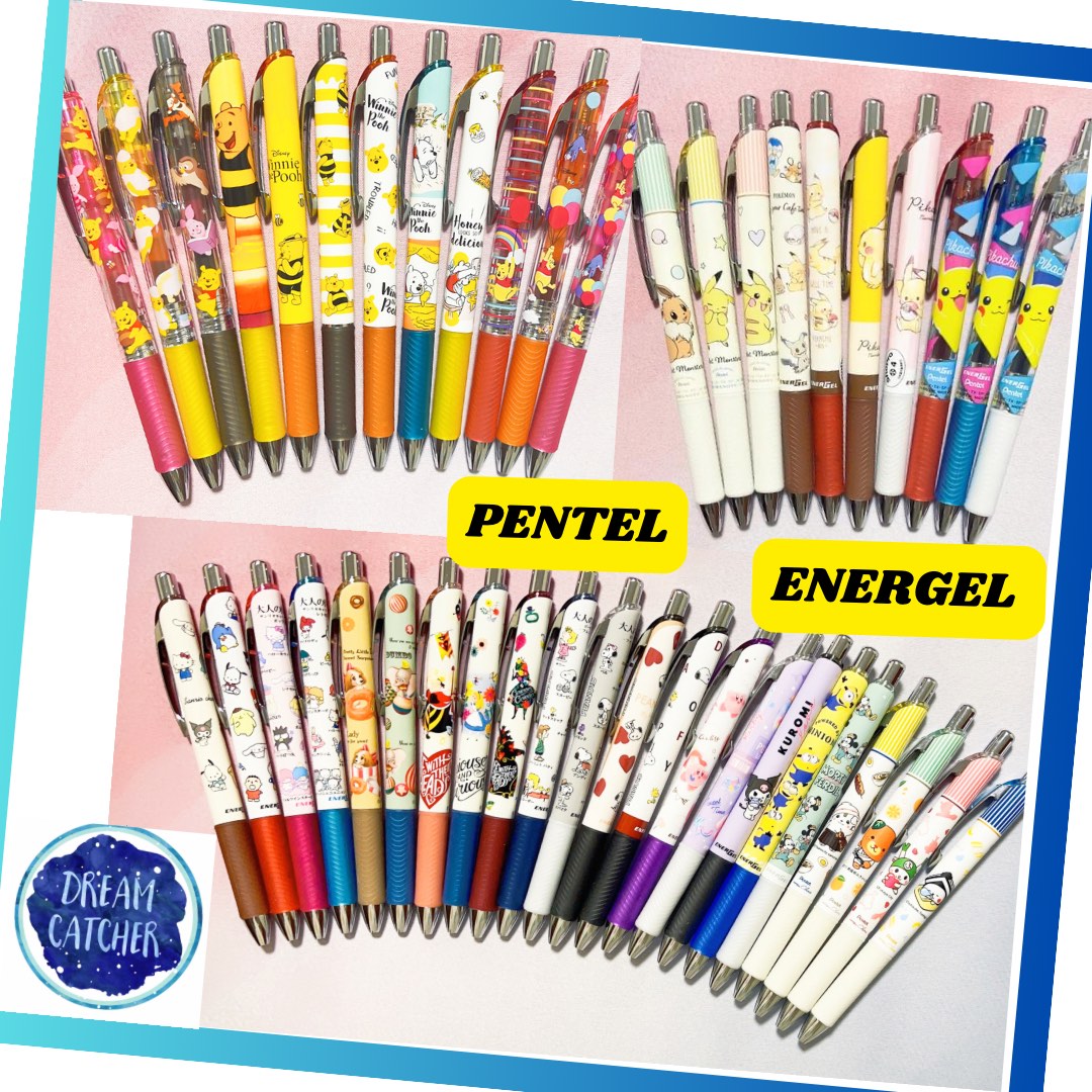 Pentel Japan Assorted design energel, Hobbies & Toys, Stationery ...