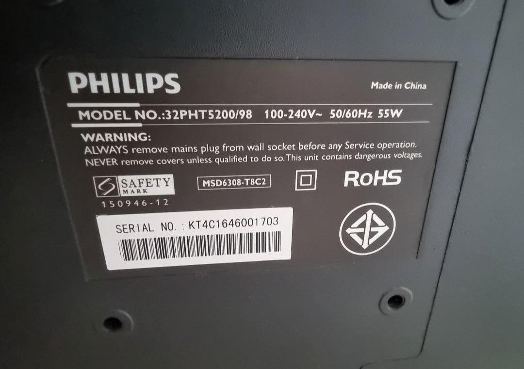Philips 32" Standing TV, TV & Home Appliances, TV & Entertainment, TV ...