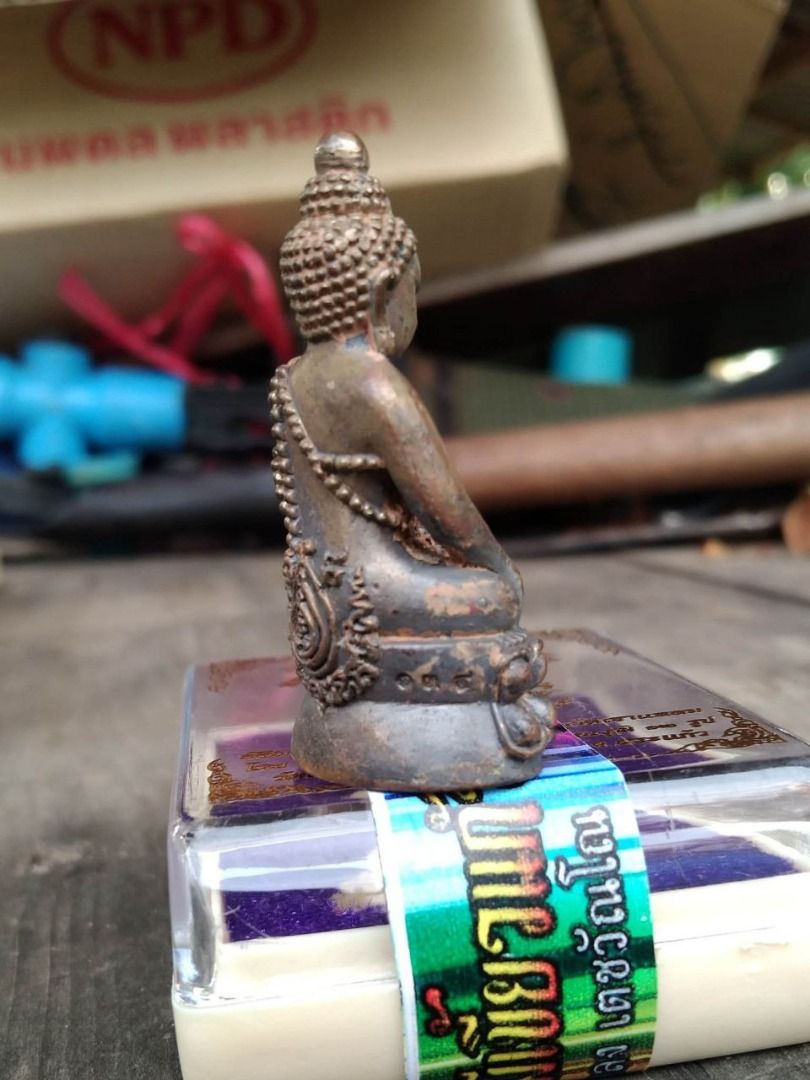 Phra Kring made of Nawa, alloy, old slate Wat Khao Laem , temple of Lp ...