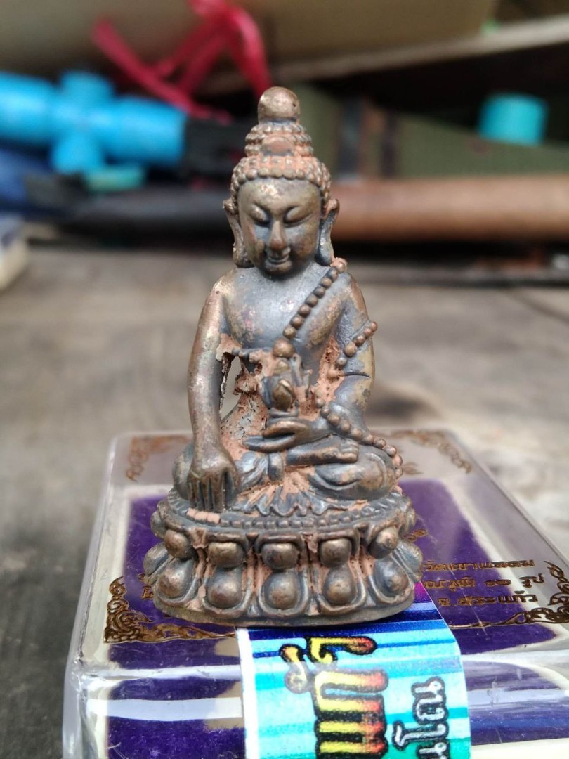 Phra Kring made of Nawa, alloy, old slate Wat Khao Laem , temple of Lp ...