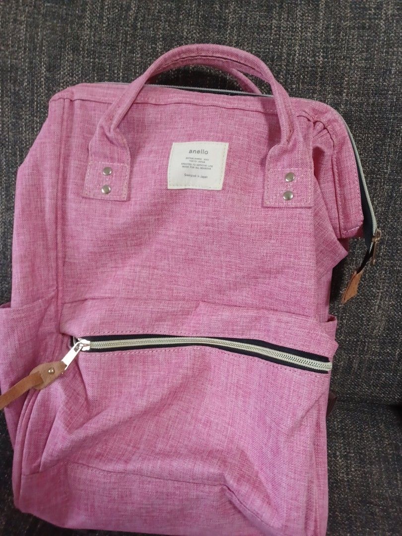 Pink Anello Backpack, Women's Fashion, Bags & Wallets, Backpacks on ...