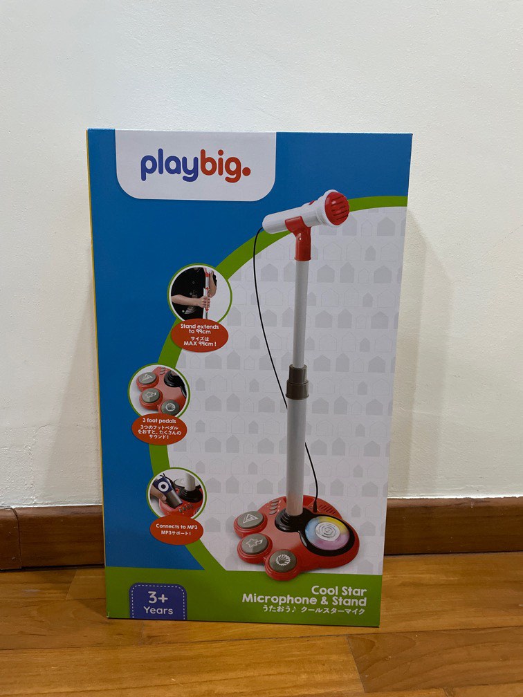 Playbig Cool Star Microphone & Stand, Hobbies & Toys, Toys & Games on ...