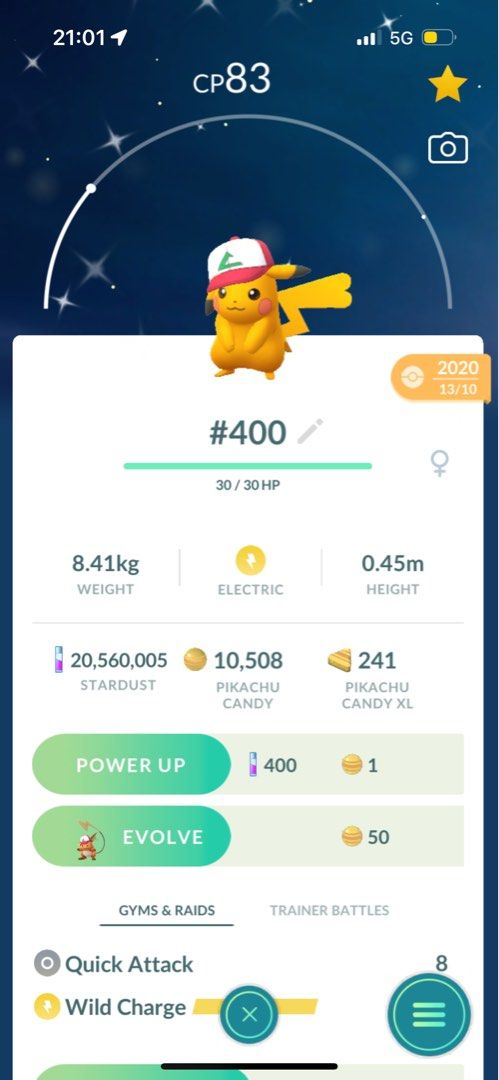 Pokemon Go Shiny Ash Pikachu Rare, Video Gaming, Gaming Accessories, In ...