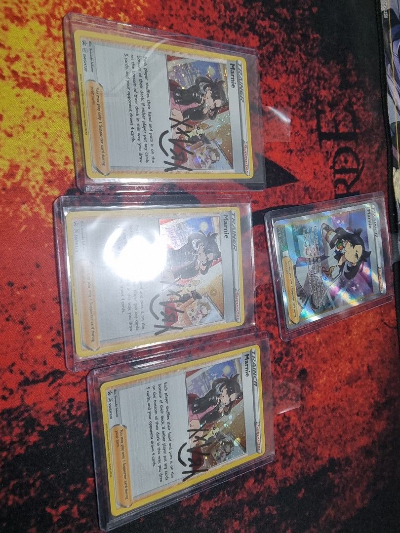 Pokemon TCG Marnie Full Art, Hobbies & Toys, Toys & Games on Carousell