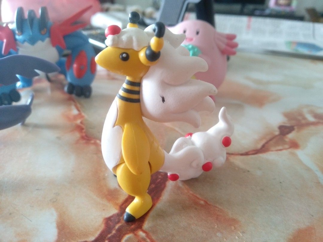 Pokemon Tomy Mega Garchomp Mega Ampharos Mega Swampert Chansey Shiny ...