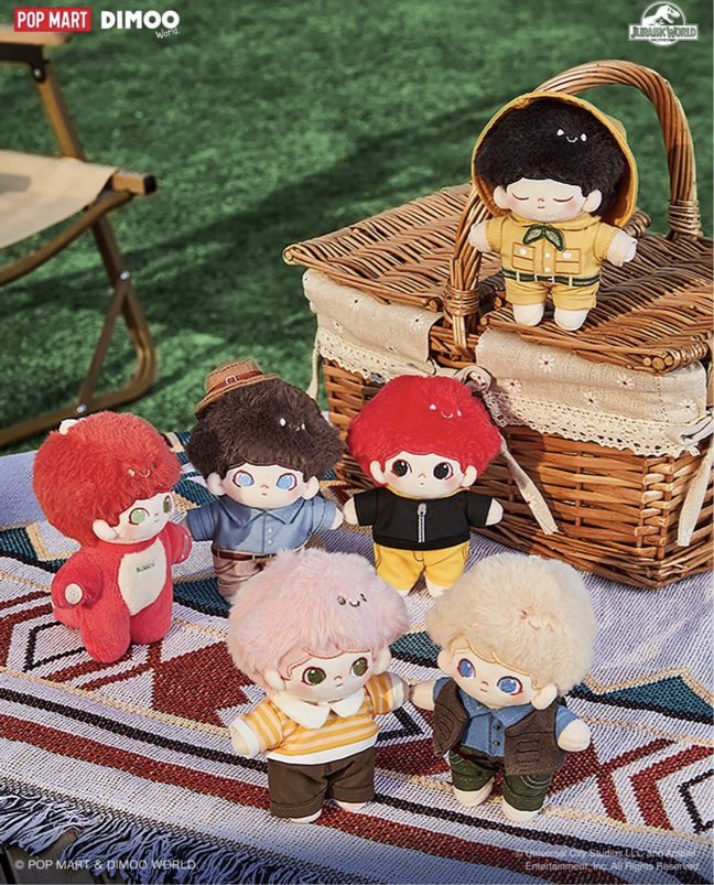 Popmart Dimoo Jurassic World Plushie Keychain, Hobbies & Toys ...