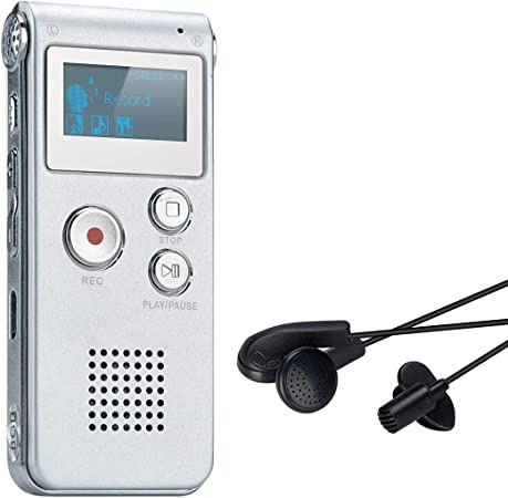 Portable Digital Voice Recorder Sound Audio Recorder Dictaphone LCD ...
