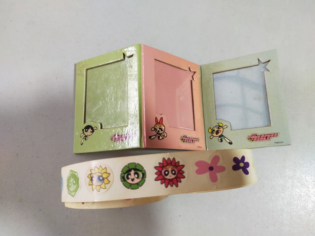 Powerpuff girls photo frame and stickers, Hobbies & Toys, Stationery ...
