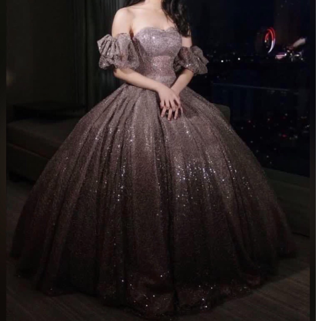 Pre-loved Prom Ball Gown, Women's Fashion, Dresses & Sets, Evening ...