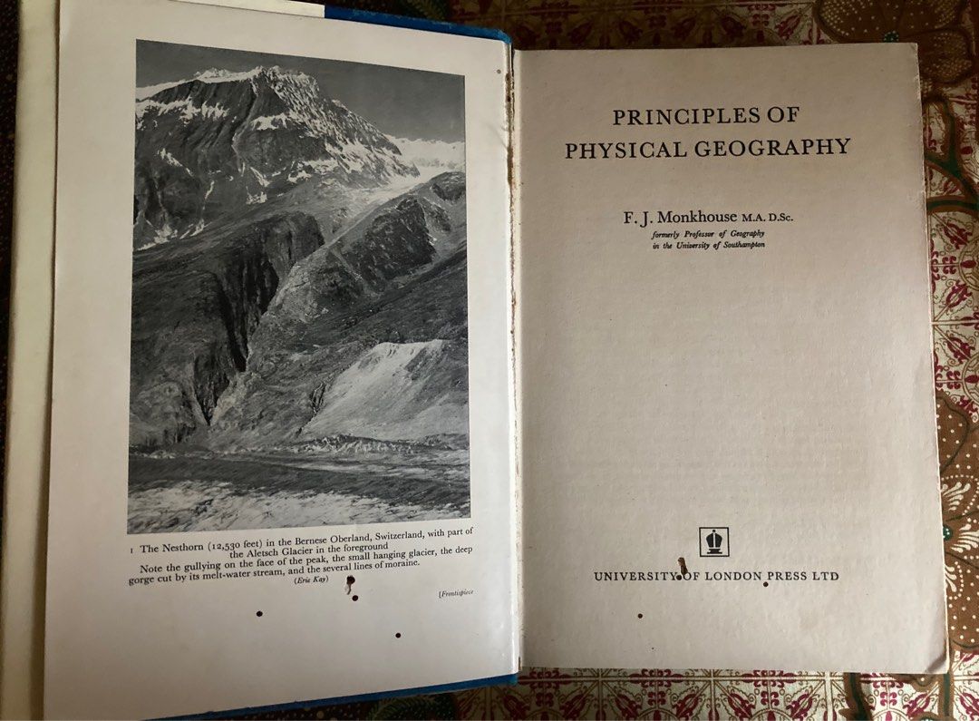 Principles of Physical Geography - FJ Monkhouse, Hobbies & Toys, Books ...