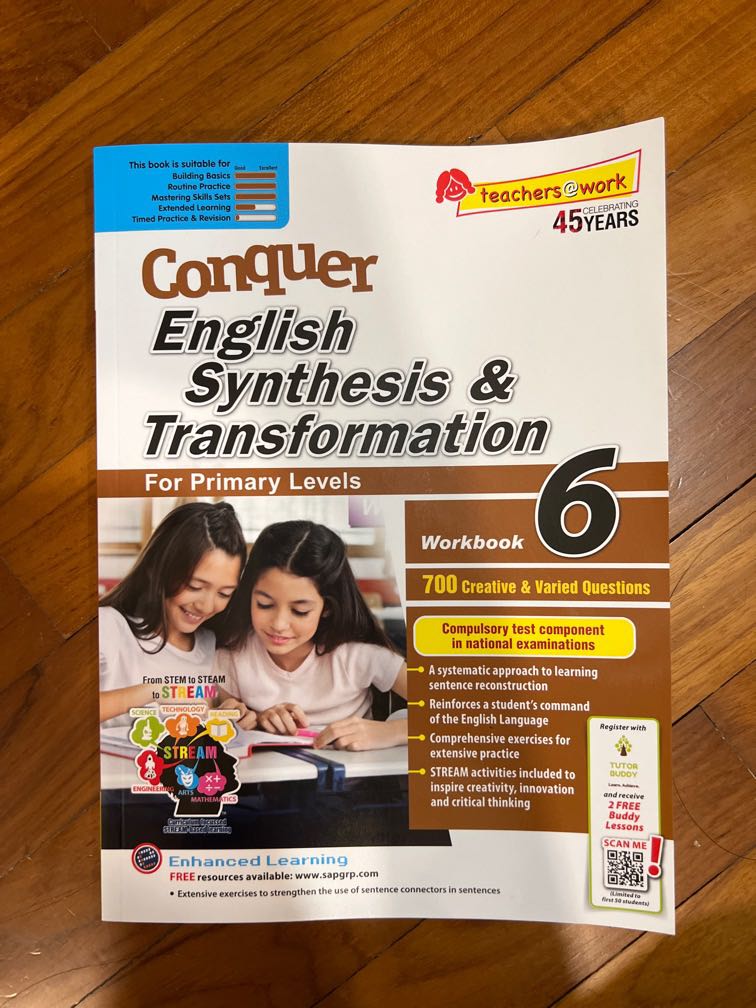 PSLE Primary 6 Conquer English Synthesis and Transformation Workbook 6, Hobbies & Toys, Books ...
