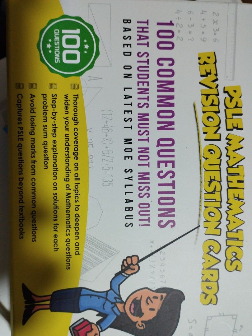 New in mint condition-PSLE Revision Question Cards - English Maths ...