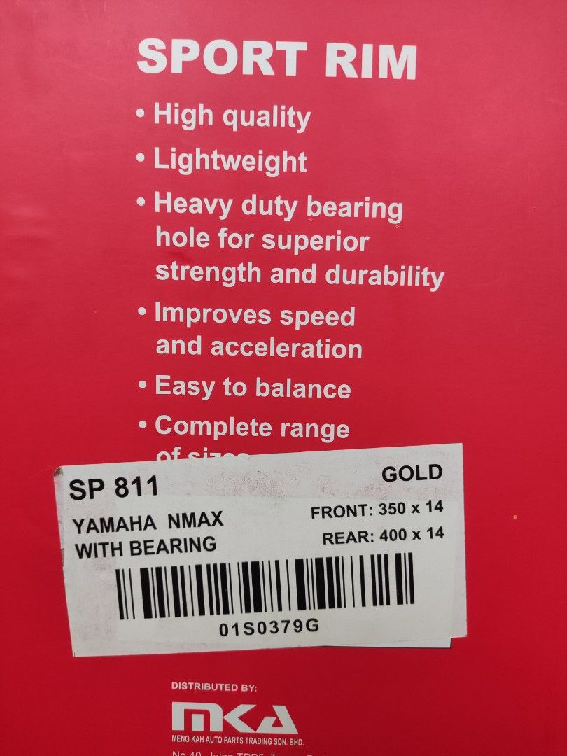 Racing boy mags for NMAX version 1 size 14s on Carousell