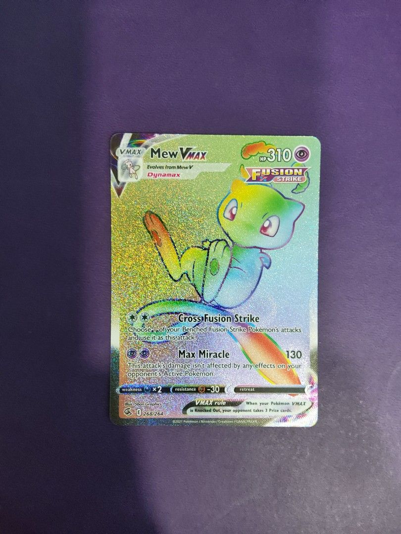 rainbow mew vmax, Hobbies & Toys, Toys & Games on Carousell