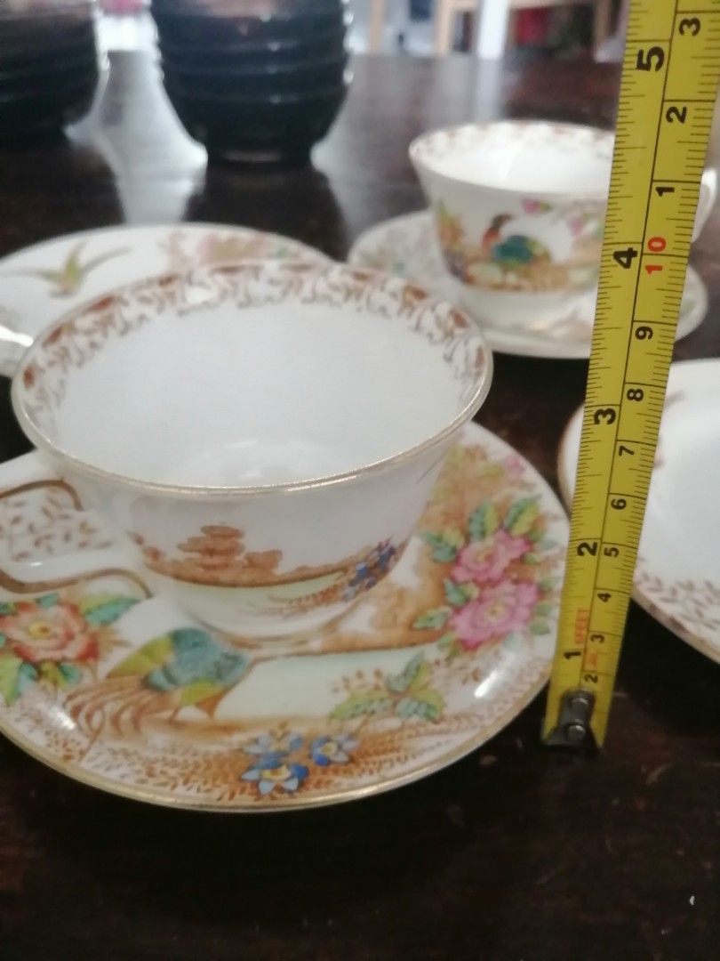 RARE Vintage Sutherland China "EXOTIC" pattern teacup and saucer ...