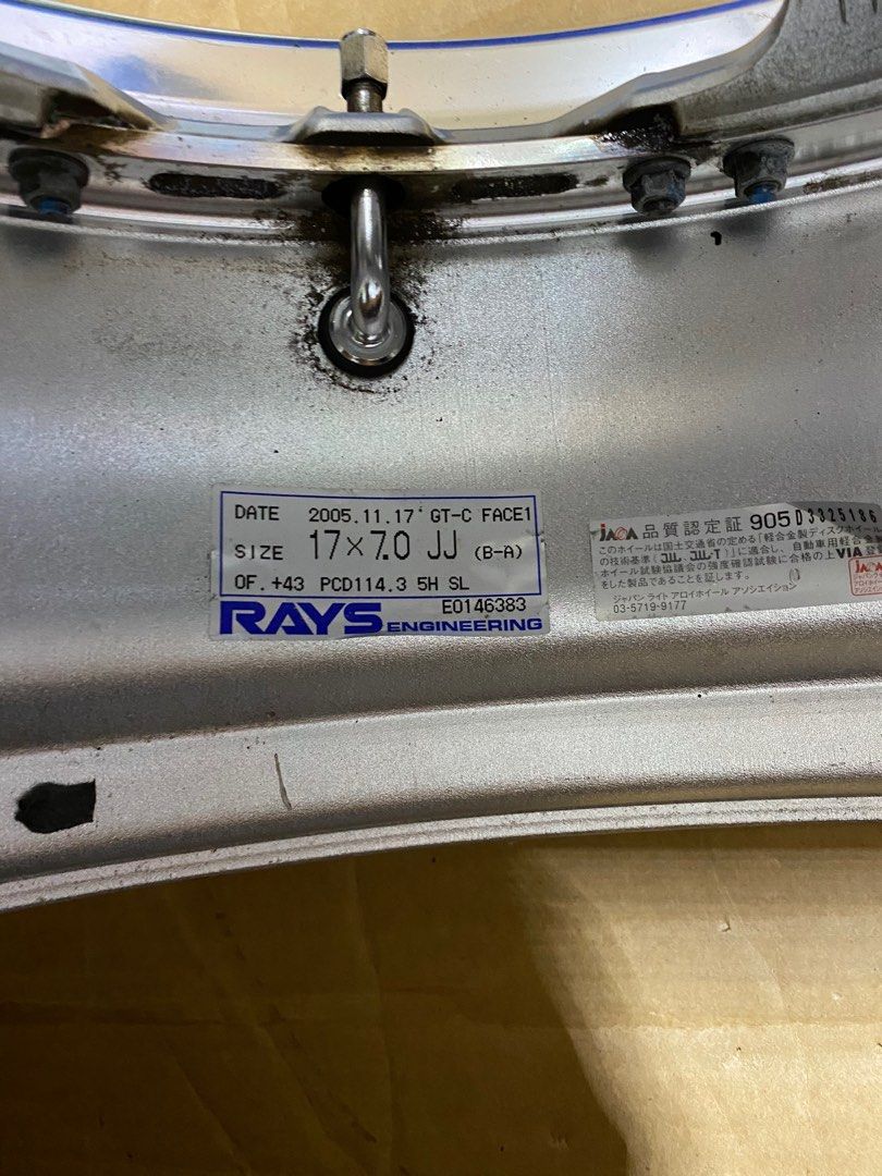 Rays Volk Racing GT-C, Car Accessories, Tyres & Rims on Carousell