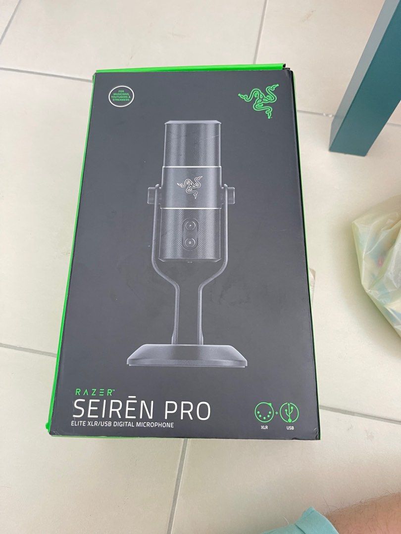 Razer Seiren Pro Elit XLR/USB Digital Microphone, Audio, Microphones on ...