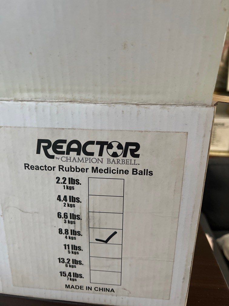 Reactor medicine ball 4kg, Sports Equipment, Other Sports Equipment and ...