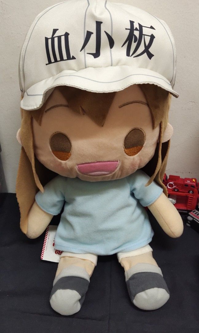 Sega Cells at Work Anime Jumbo Cute Plush Toy Doll Sitting Pose ...