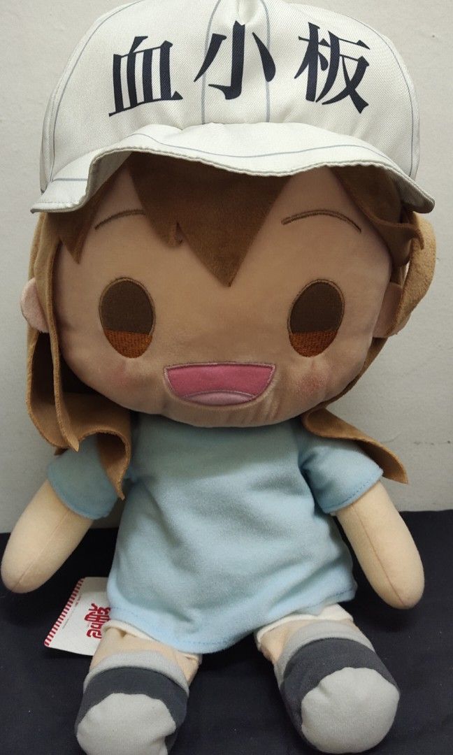 Sega Cells at Work Anime Jumbo Cute Plush Toy Doll Sitting Pose ...